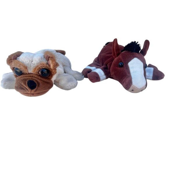 Cal Toy | Toys | Lot Of 2 Cal Toy Plush Hand Puppets Bulldog Horse Soft ...